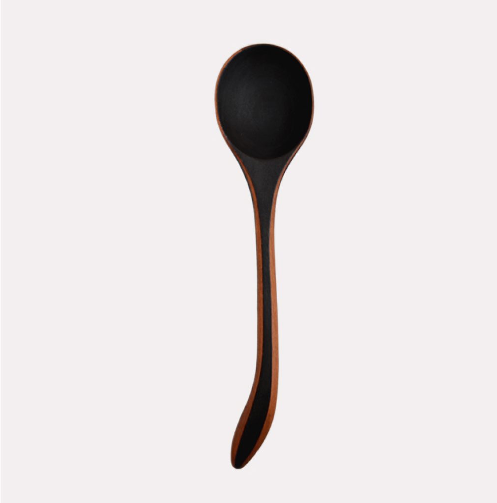 Flame Blackened Wide Serving Spoon 12 inch – Jonathan's Spoons